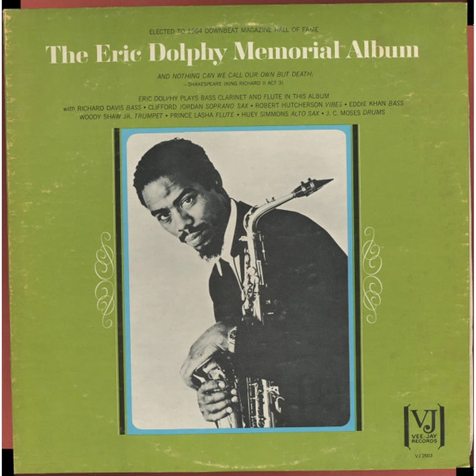 Eric Dolphy - The Eric Dolphy Memorial Album - Vinyl LP - 1968 - US ...
