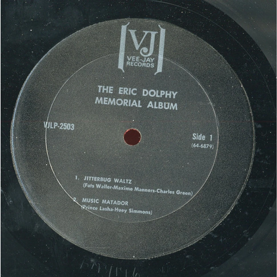 Eric Dolphy - The Eric Dolphy Memorial Album - Vinyl LP - 1968 - US ...