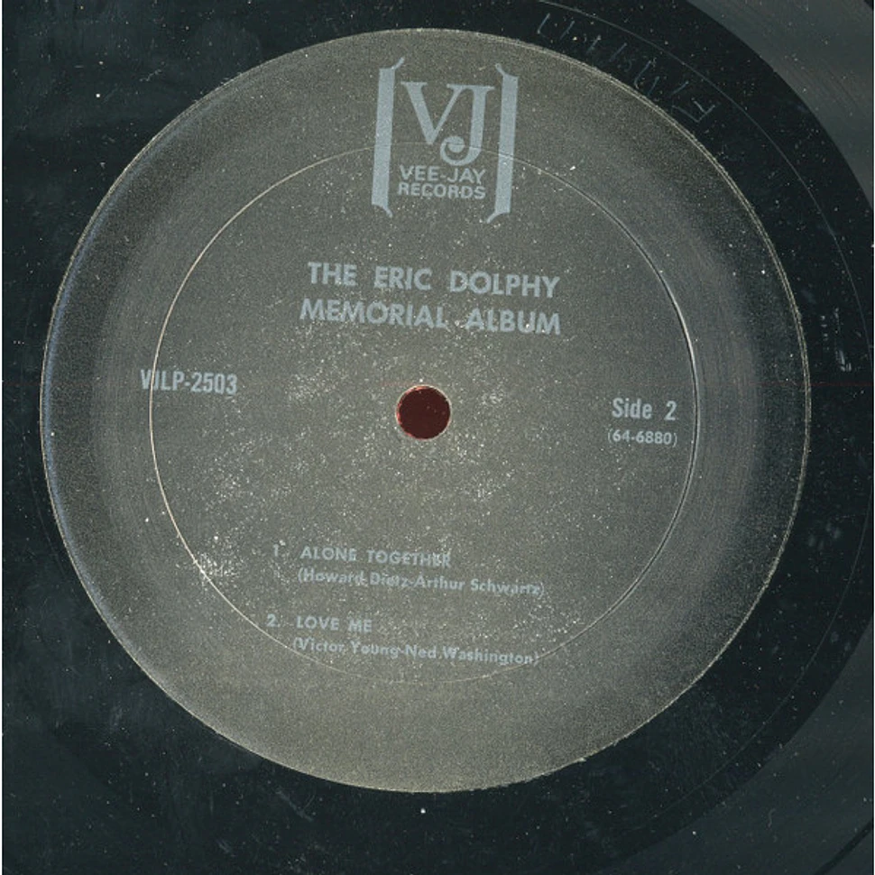 Eric Dolphy - The Eric Dolphy Memorial Album - Vinyl LP - 1968 - US ...