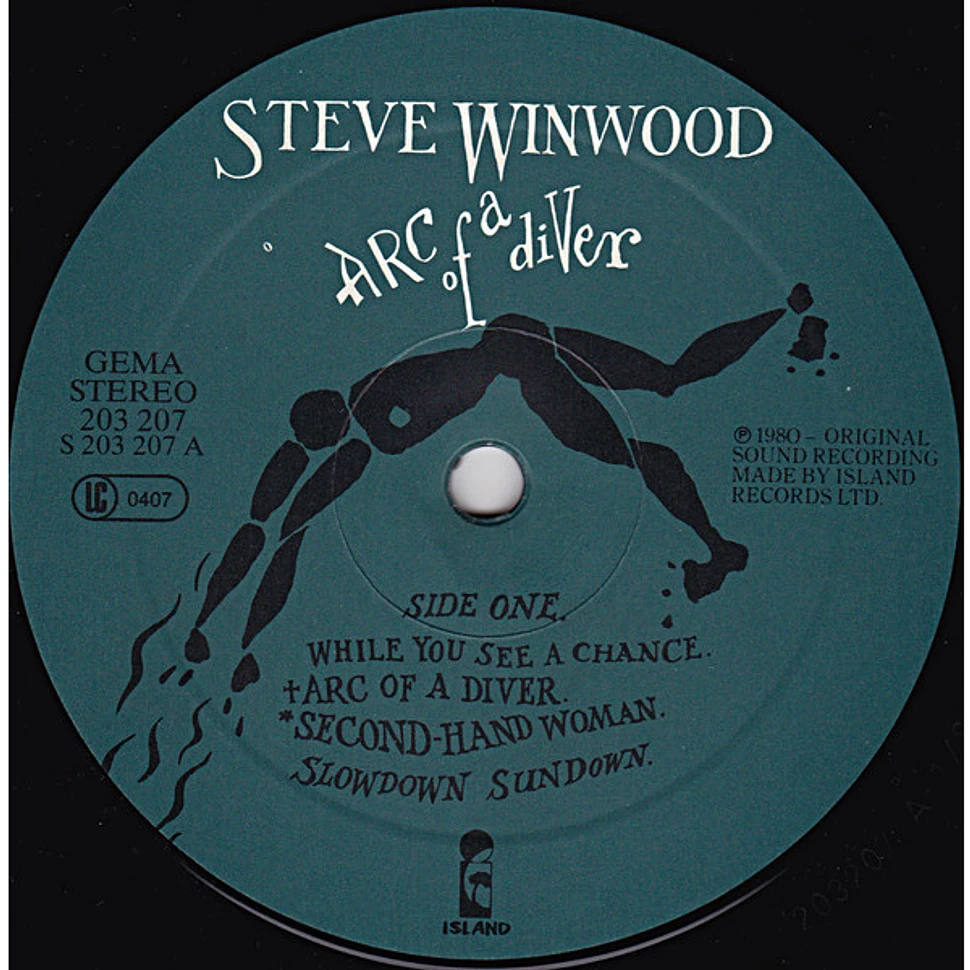 Steve Winwood - Arc Of A Diver - Vinyl LP - DE - Reissue | HHV