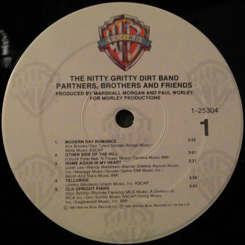 Nitty Gritty Dirt Band - Partners, Brothers And Friends - Vinyl LP ...
