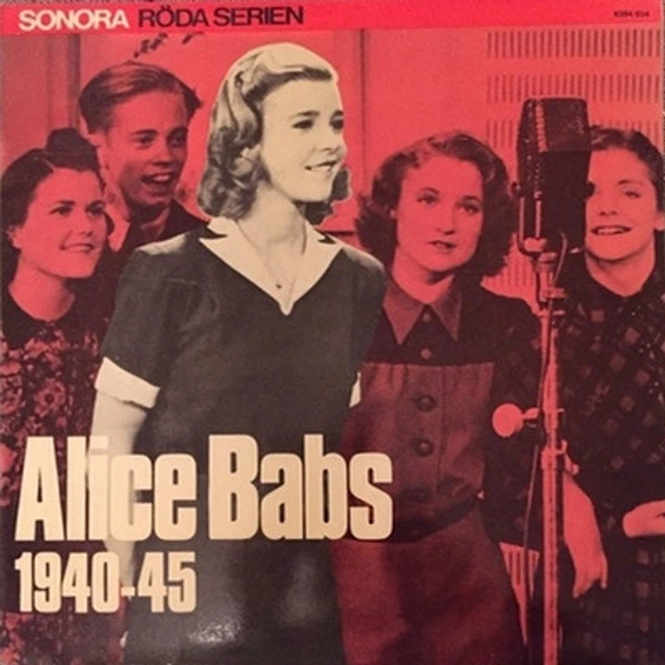 Alice Babs - Alice Babs 1940-45 - Vinyl LP - 1972 - SE - Original | HHV