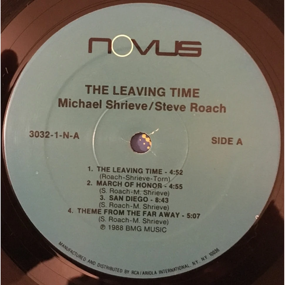 Michael Shrieve, Steve Roach - The Leaving Time - Vinyl LP - 1988 - US ...