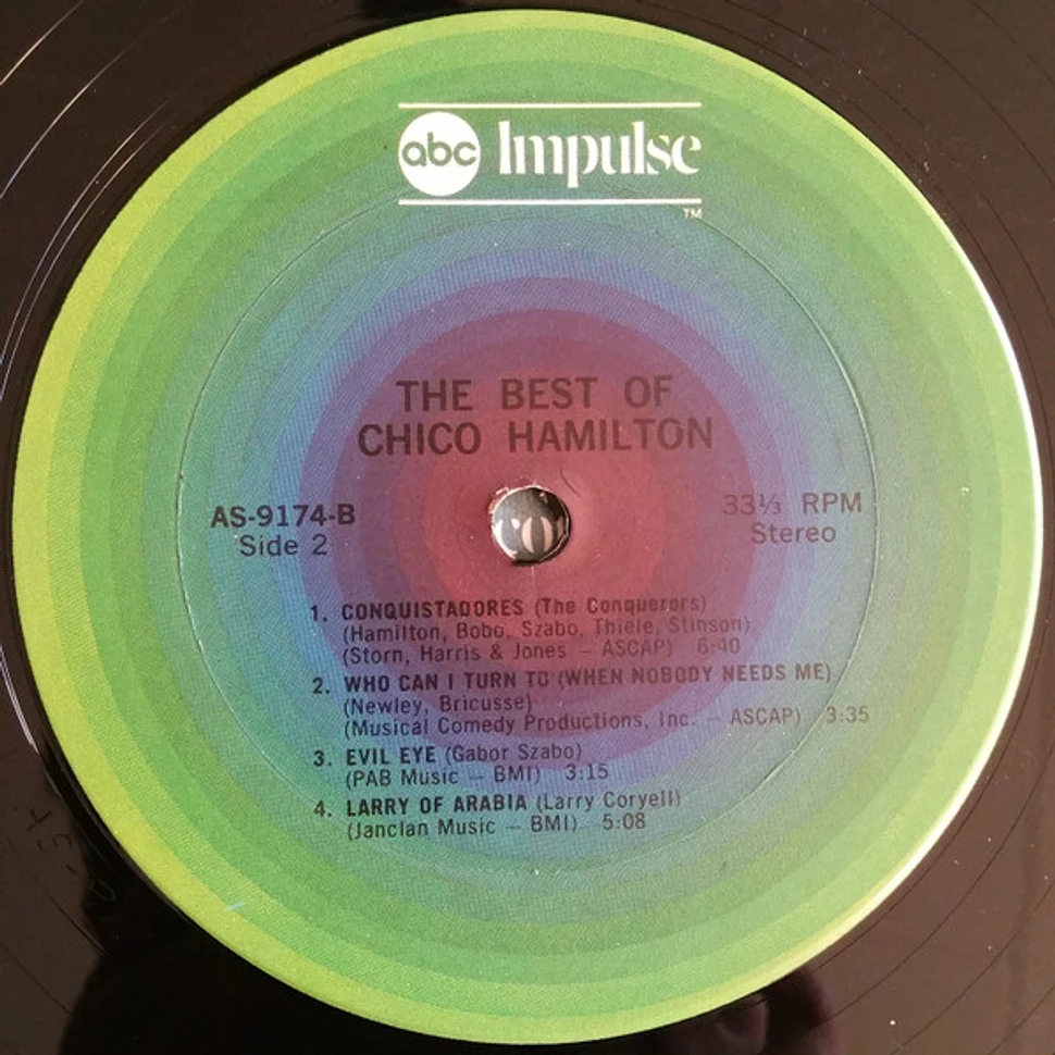 Chico Hamilton - The Best Of Chico Hamilton - Vinyl LP - 1969 - US ...