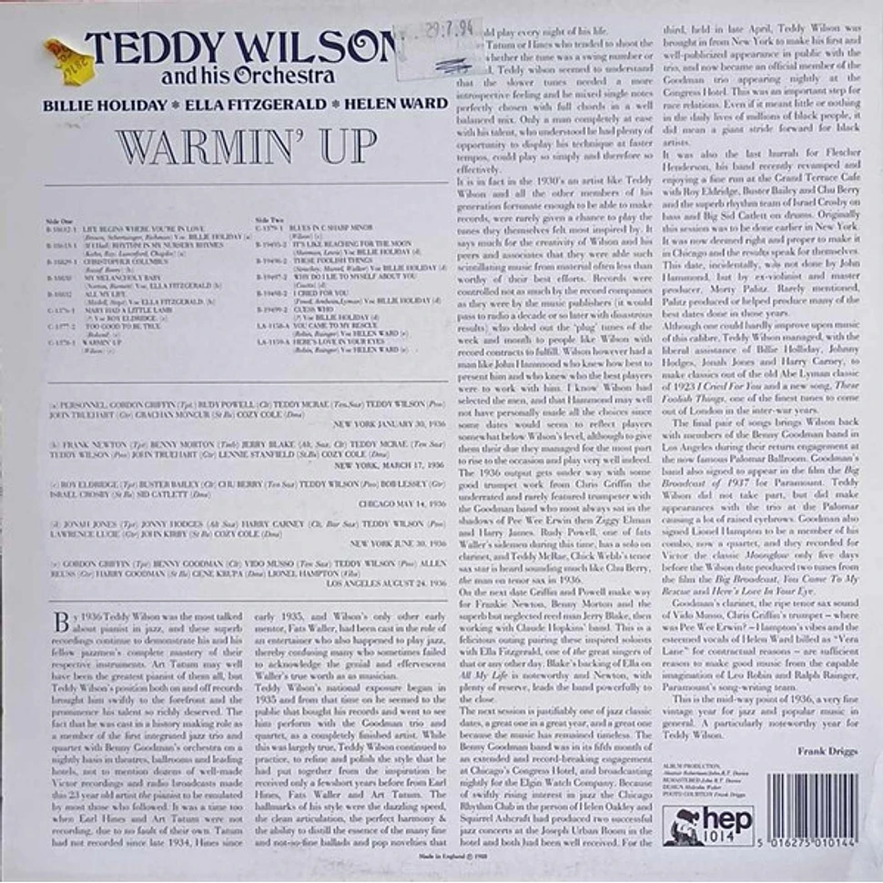 Teddy Wilson And His Orchestra With Billie Holiday, Ella Fitzgerald And ...